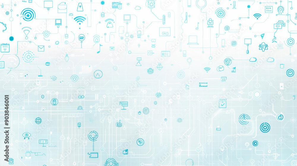 PowerPoint background image, Science and technology theme, no text ...