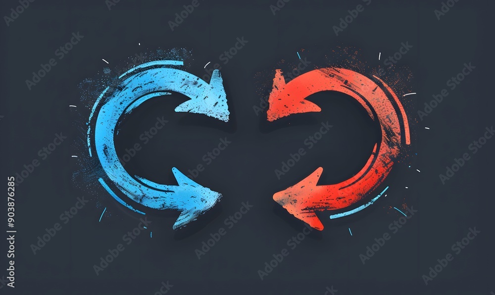 Icons depicting the undo and redo actions in text editing, represented ...