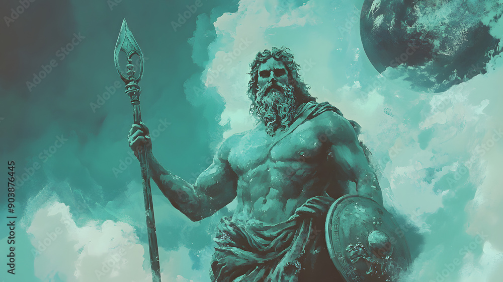 Greek God Uranus illustration, Uranus, the personification of the sky ...