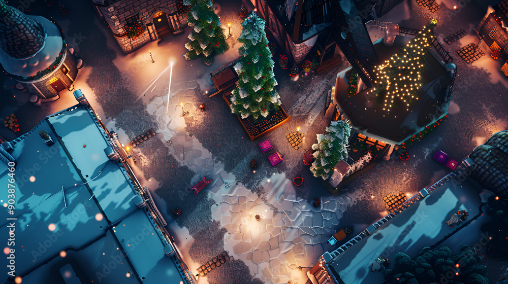Christmas Battle Map - DnD, RPG Map for Dungeons and Dragons, Game ...