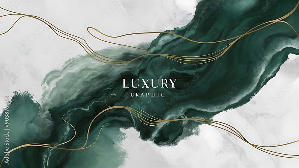 Green emerald abstract backround with marble texture, elegant design ...