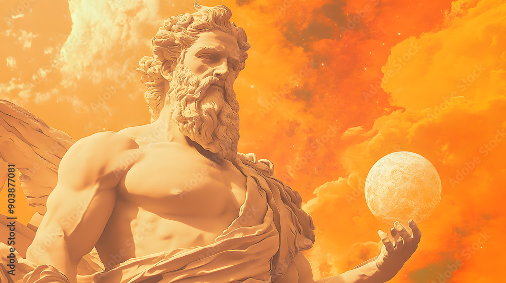 Greek God Uranus illustration, Uranus, the personification of the sky ...