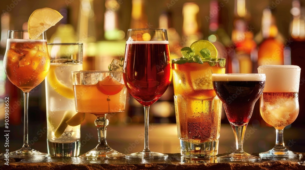 Alcoholic beverages vs non alcoholic drinks a symbol of elegance and ...