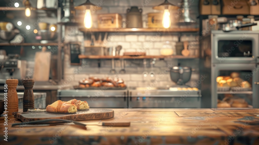 Mastering the Art of Baking A Chef's Essential Tools in a Vibrant ...