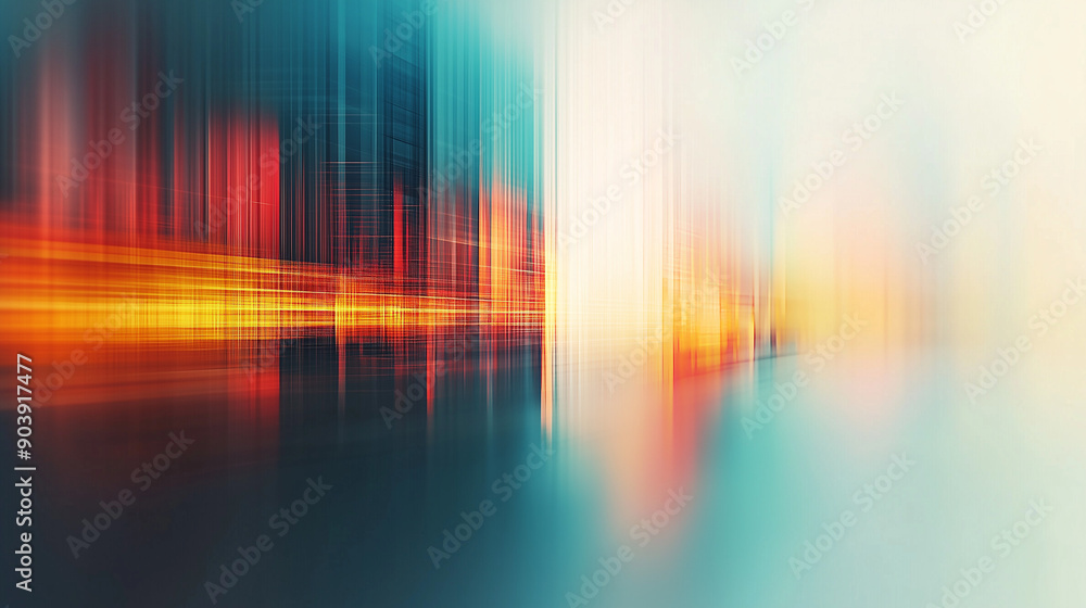 Abstract Blurry Image Background with Technical Elements in a Soft ...