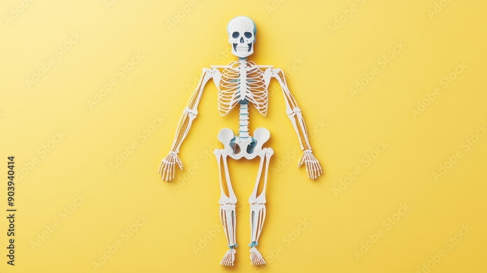 Paper Cutouts of Human Skeletal System for Anatomy Education and Bone ...