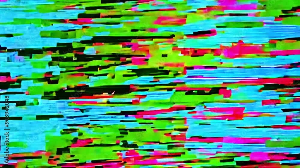 Glitch noise background static television VFX. Digital pixel noise ...