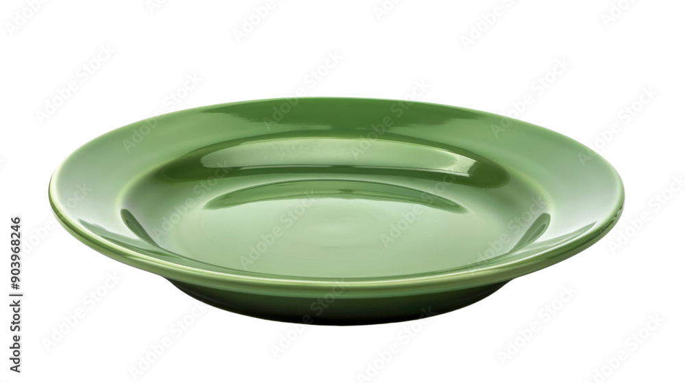 Green plate empty on transparent background Stock Photo | Adobe Stock