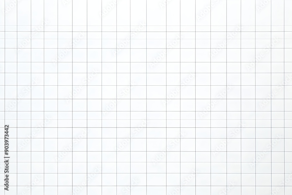 square graph line full page on white paper background, paper grid ...