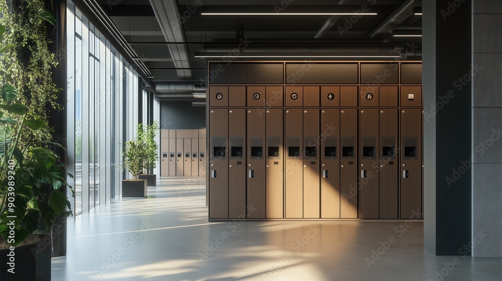 Modern Office Storage Solutions: Personal Lockers in Open Plan Office ...
