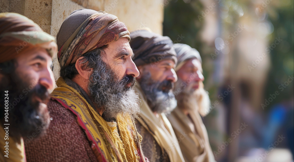 Jewish men, elders, apostles, Pharisees. Ancient Biblical People of the ...