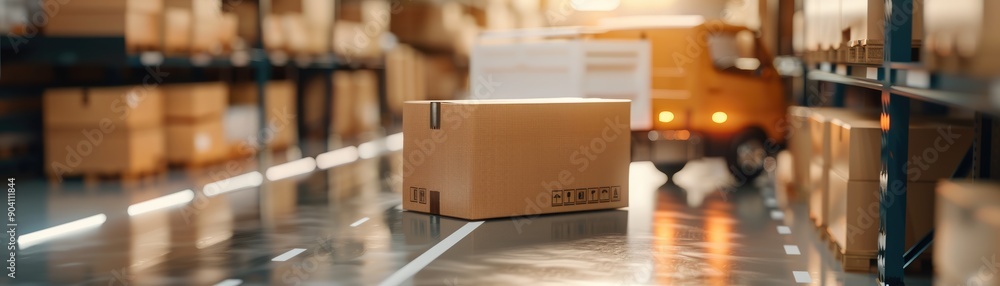 Exchange courier dynamic delivery focus on theme realistic Overlay ...