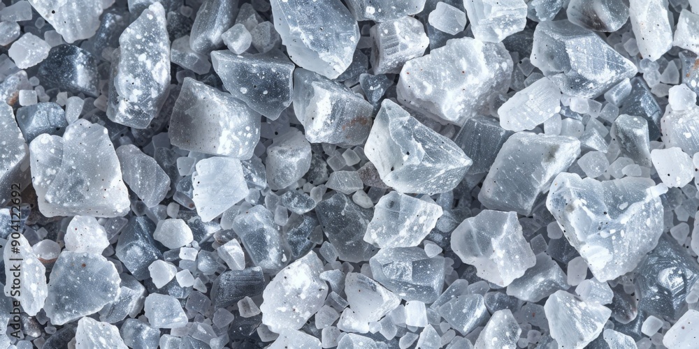 Pristine Crystal Sea Salt: A Top-View Delicacy Highlighting the Natural ...