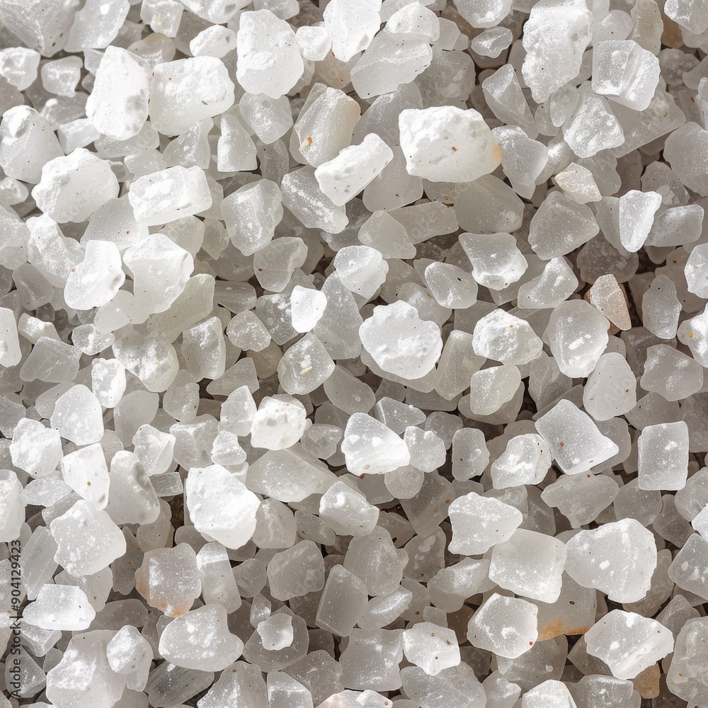 Pristine Crystal Sea Salt: A Top-View Delicacy Highlighting the Natural ...
