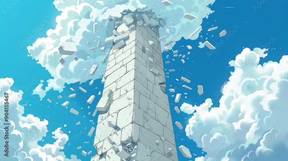 Column that is covered entirely with white ceramic bathroom tiles with ...