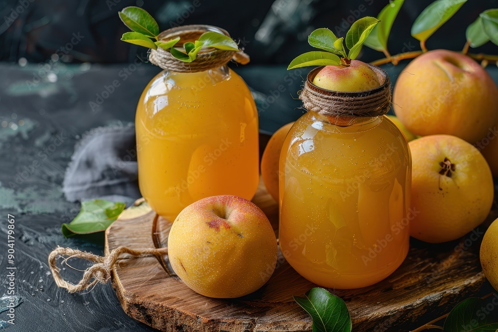 Bael fruit juice known as Bel ka Sharbat a sweet summer drink from ...