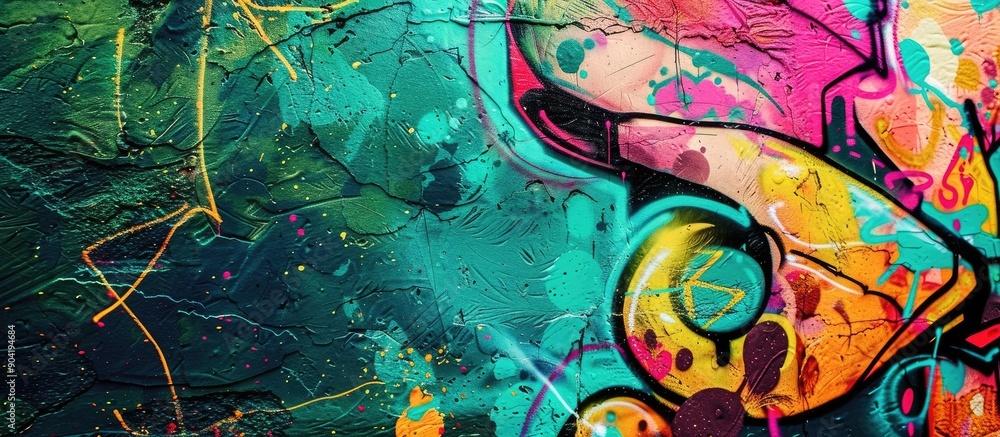 Underground art featuring a stunning street art graffiti background ...