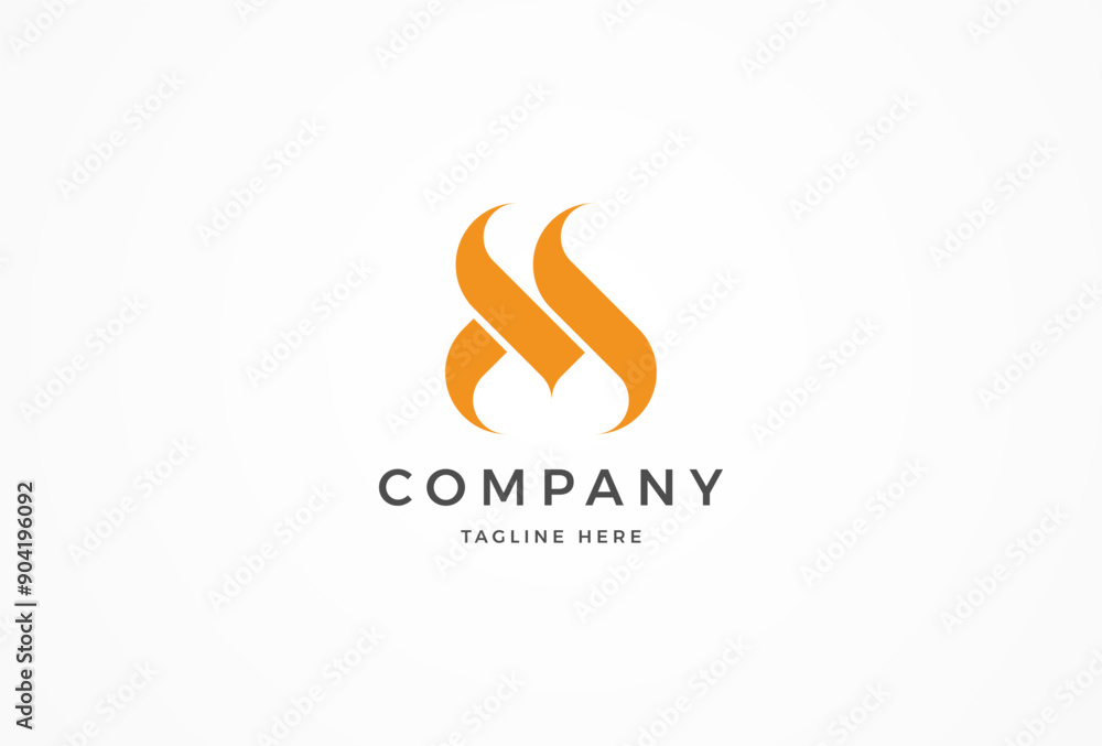 Letter M Flame Logo, letter M with flame combination, usable for and ...