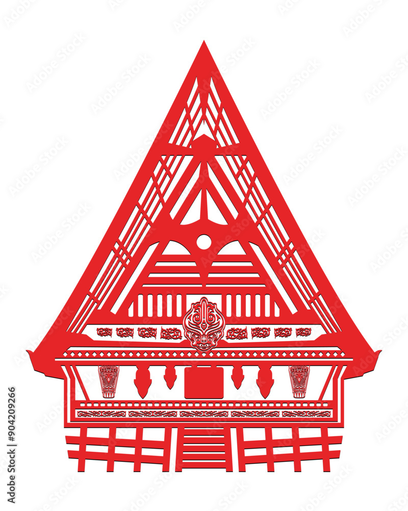TRADITIONAL HOUSE OF BATAK TOBA TRIBE, A TRIBE IN NORTH OF SUMATERA ...