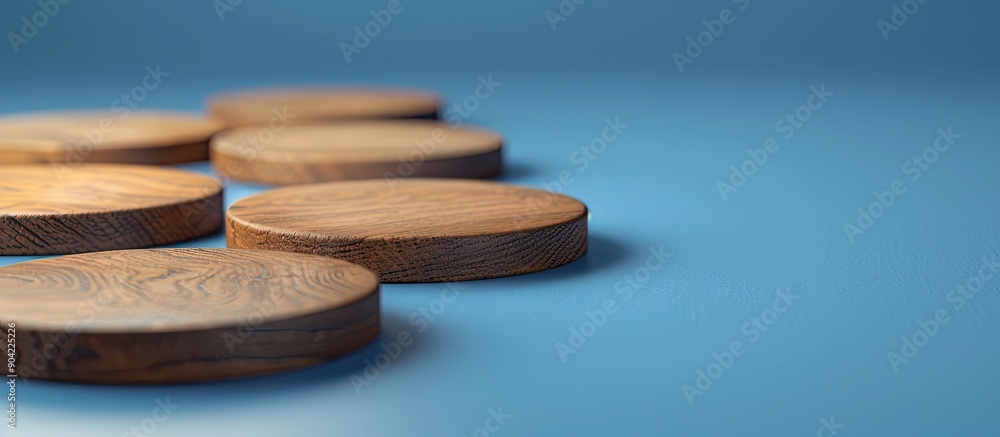 Flexibility symbol depicted on attractive wooden circles against a ...