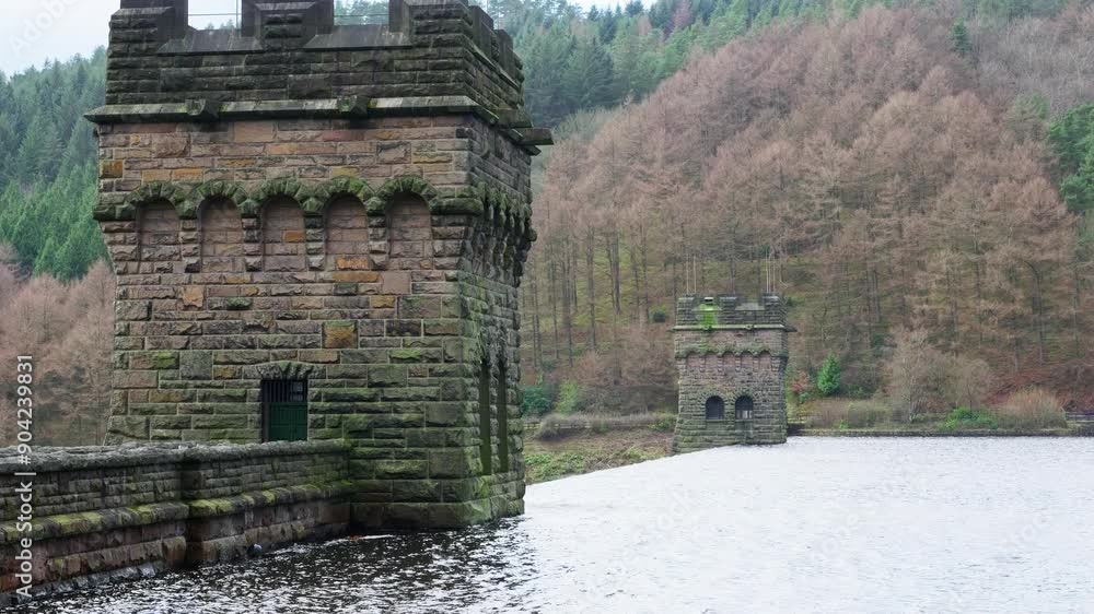 Views of the famous Howden and Derwent stone build Dams, used in the ...