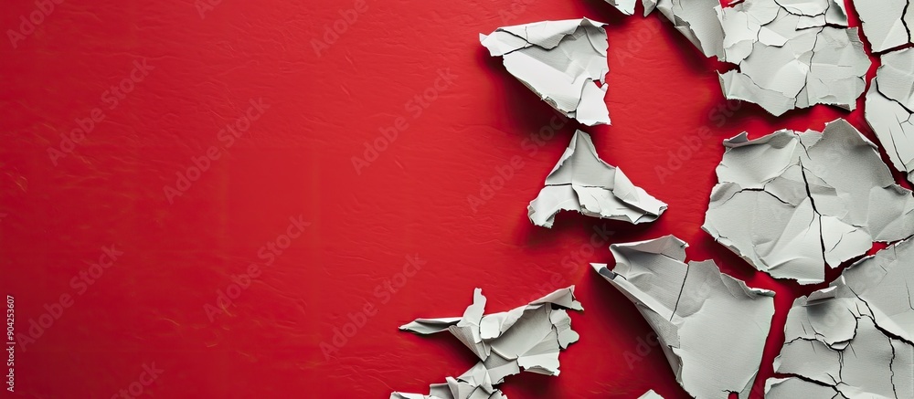 Message advocating equal pay depicted on torn paper against a red ...