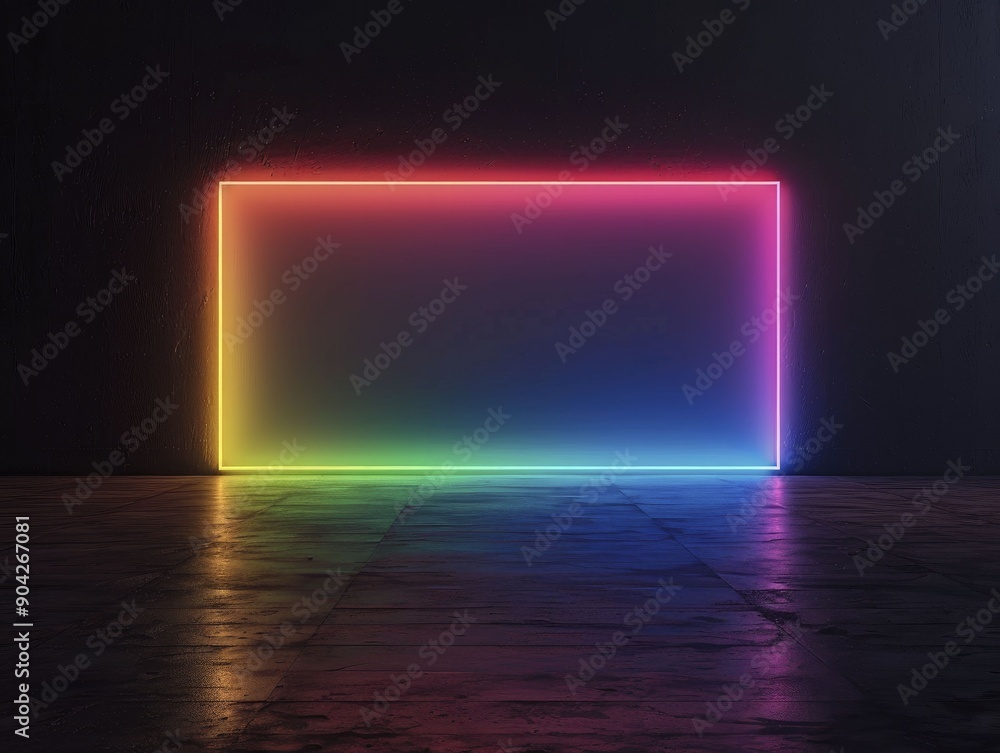 glowing oled screen, bright and vivid OLED screen with glowing colors ...