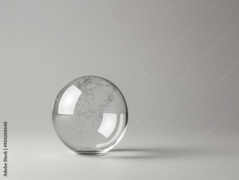 transparent globe design, sleek and modern design of a transparent ...