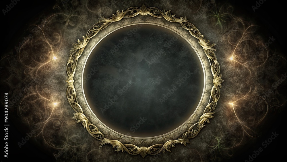 Eerie of a demonic border circle , horror, creepy, evil, supernatural ...