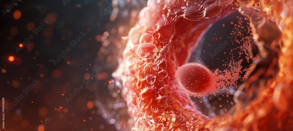 Detailed Microscopic Human Embryo at Morula Stage Highlighting Cell ...