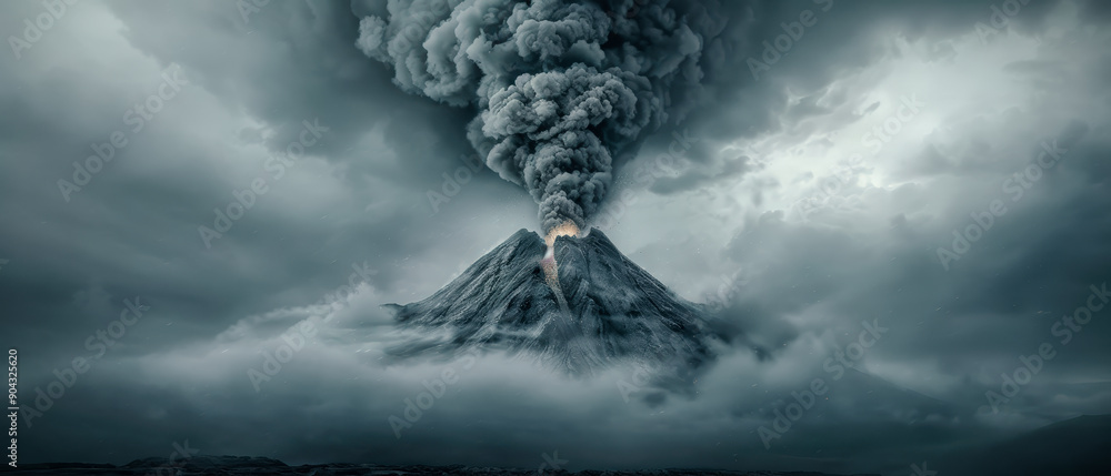 Majestic Volcano Eruption: Captivating Image of a Volcanic Eruption ...