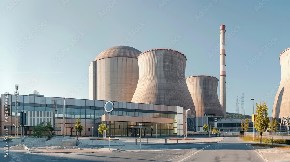 Experience the futuristic design of a modern nuclear power plant ...