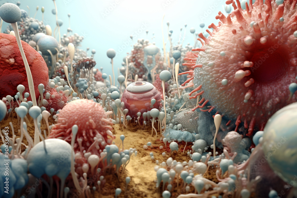 Colorful representation of microbiome, gut microbiota, and intestinal ...