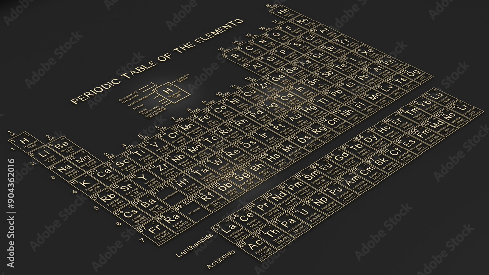 periodic table of the elements on black blackground,history of chemical ...