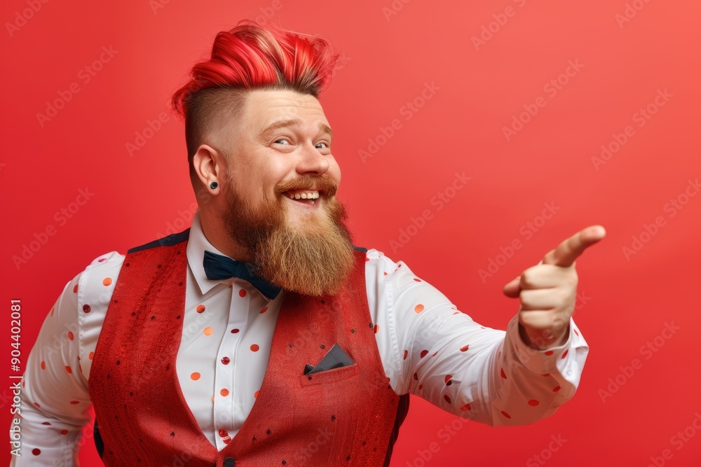 Bright and daring this young man's hair style exudes confidence ...