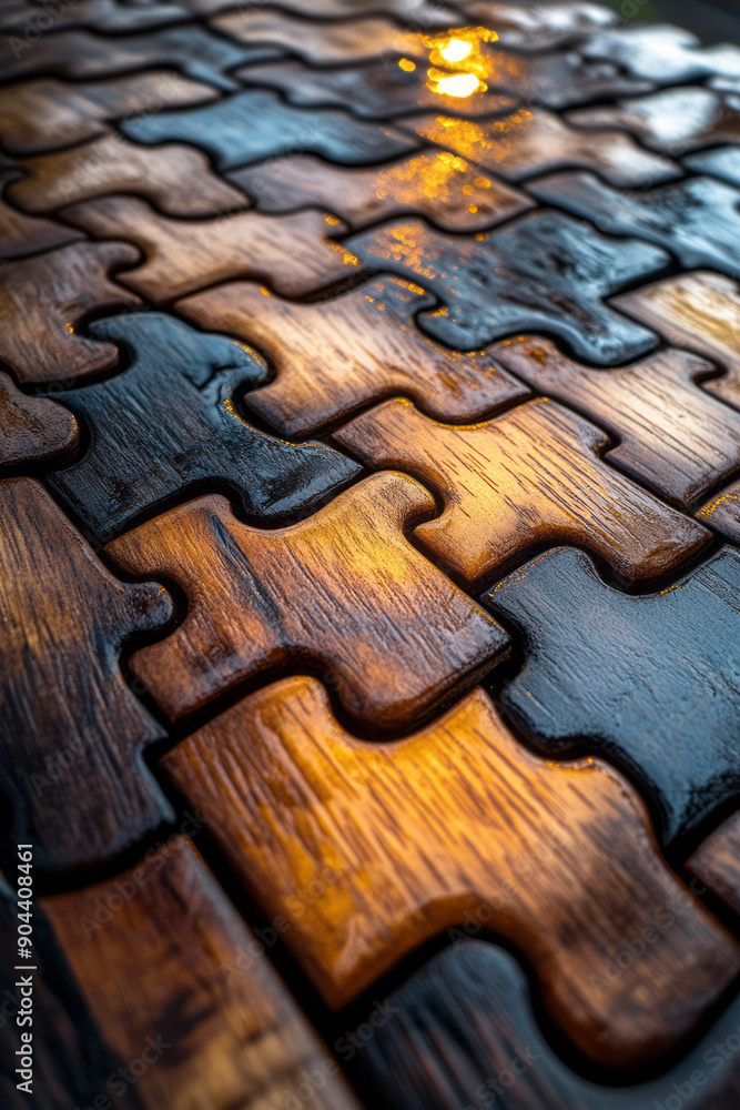 Elegant scene featuring a collaborative crossword puzzle, allowing ...