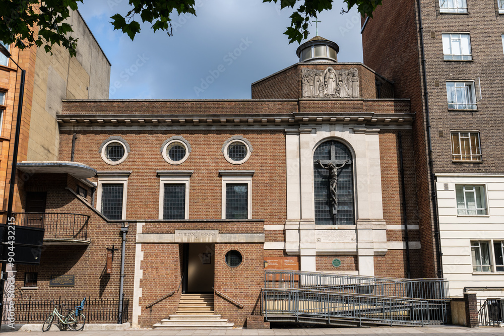 London, UK - July 24, 2024: The Tyburn Shrine and Convent is a center ...