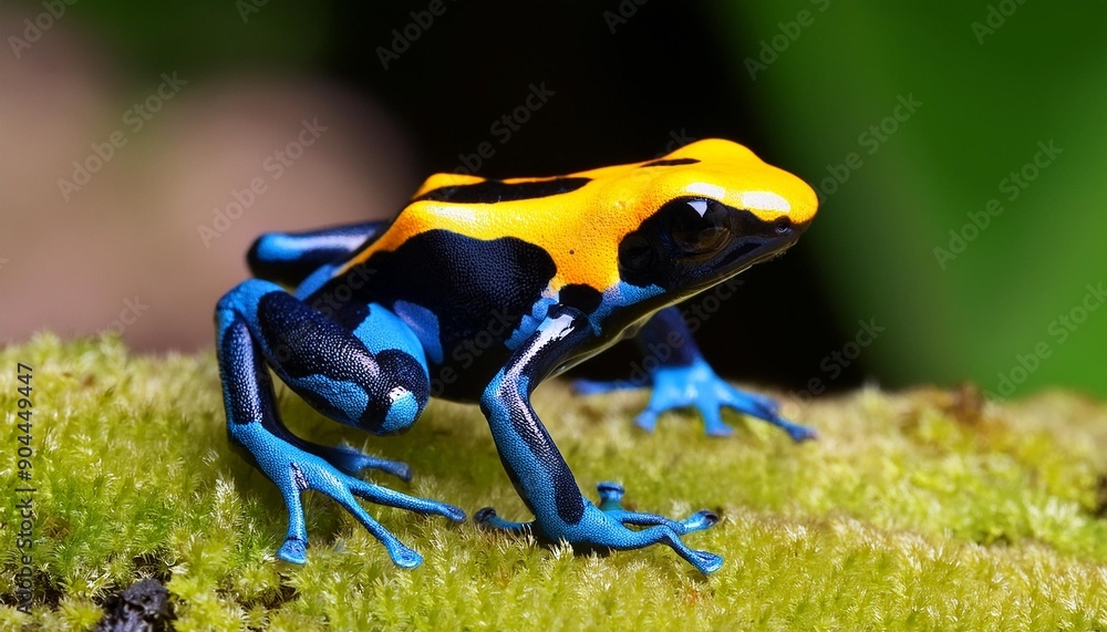 tropical poison dart frog from the amazon rain forest in colombia ...