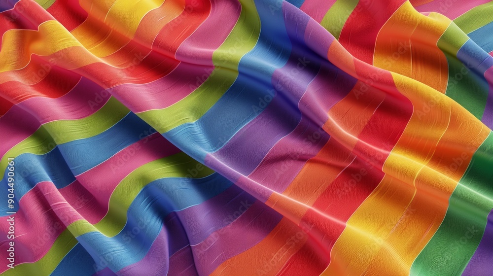 Rainbow flag pattern on fabric texture for lgbt lgbtq pride for ...