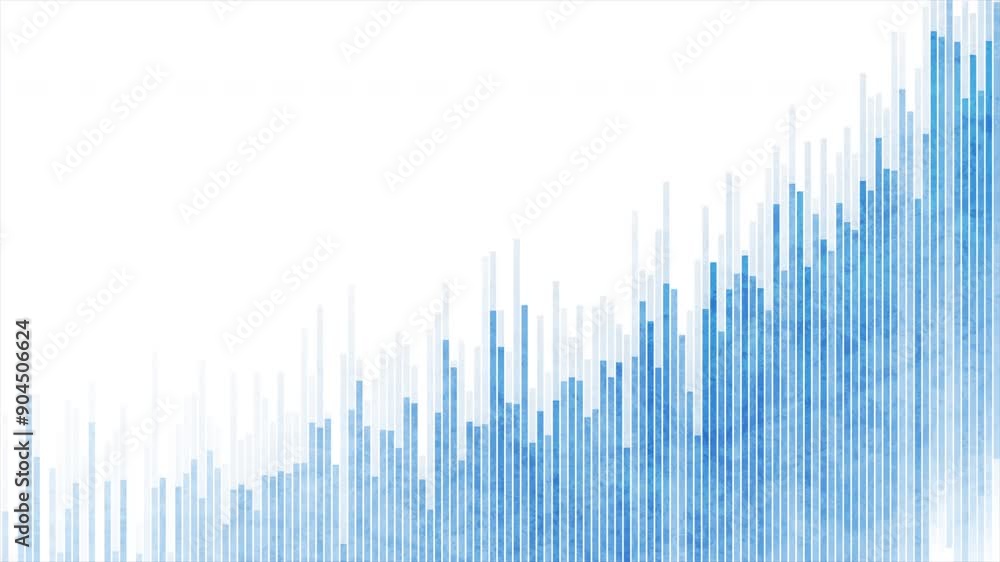 Abstract blue growing financial graph chart background. Illustration of ...