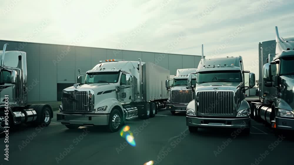 Logistic center cargo trucks transportation shipping lorry delivery ...