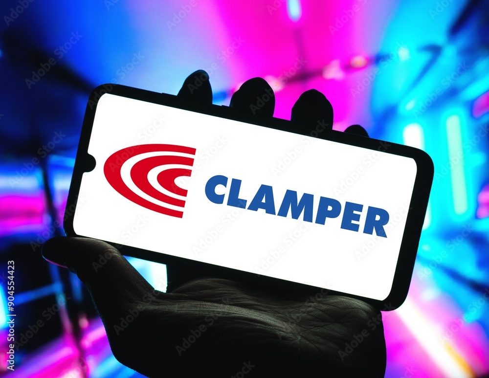 Photographic illustration of the Clamper logo is displayed on the ...