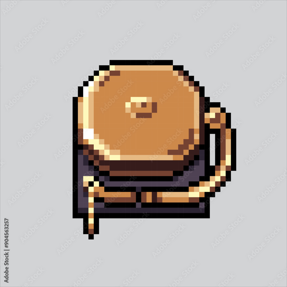 Fully editable Boxing Bell icon vector illustration pixel art for game ...