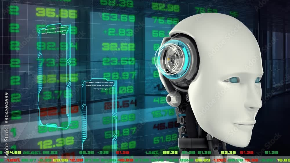 MLP Futuristic robot, artificial intelligence CGI big data analytics ...