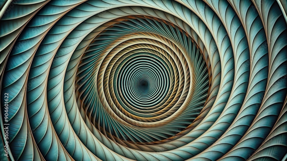 Abstract circular motion in a mesmerizing spiral pattern, spiral ...