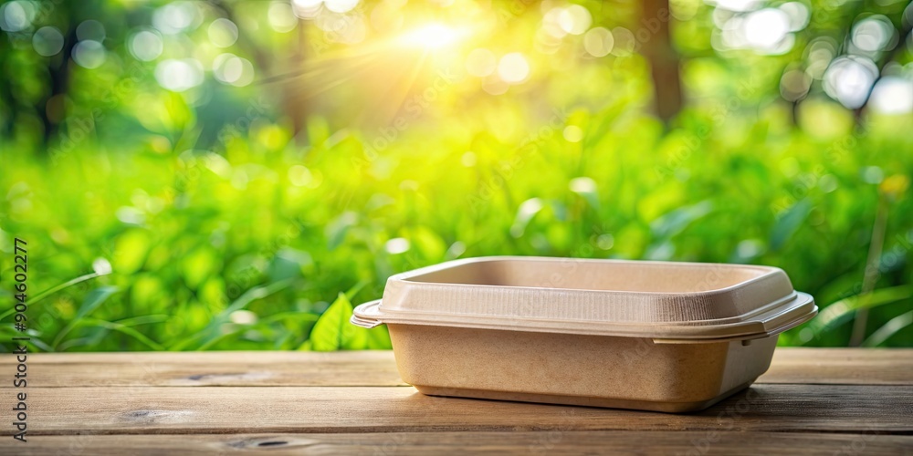 Eco-friendly degradable container made for recycling under the sun ...