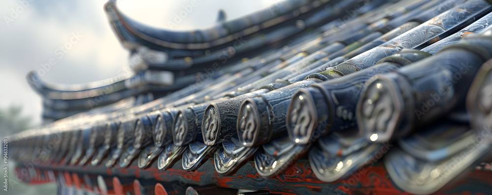 This is a photo of a traditional temple building with a traditional ...