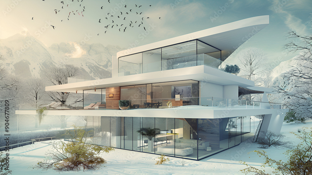 Blueprints for architecture design house and blue sky Architectural ...