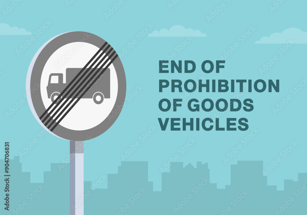 Safe driving tips and traffic regulation rules. British "end of ...
