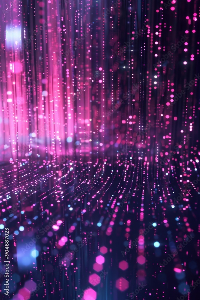 Data Code Binary Background Digital Binary Data On Computer Screen Matrix Pattern Cyberspace